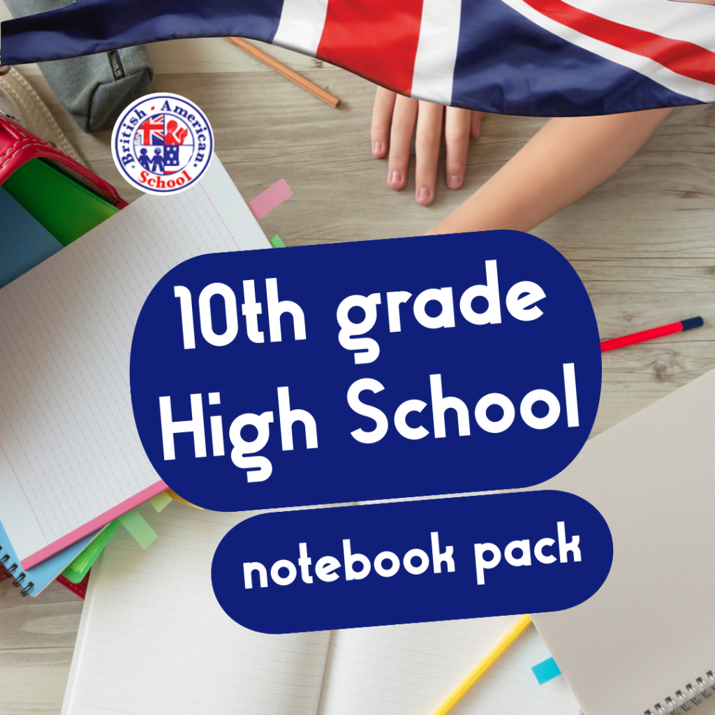 Package High School 10th – Notebooks | school supplies | personal hygiene items 2025-2026
